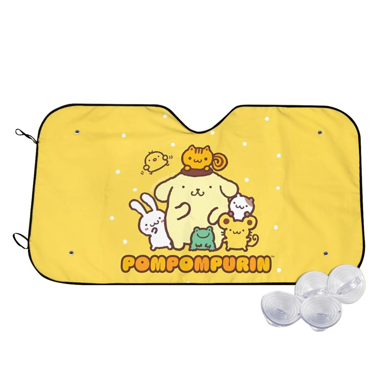 Pompompurin Car Windshield Sun Shade Foldable Front Window Sunshade UV ...