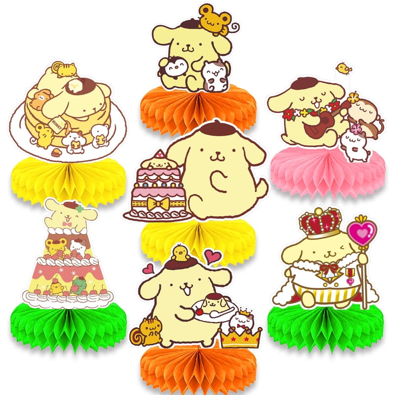 Pompompurin Centerpieces Honeycomb Table Toppers Decorations for Photo ...