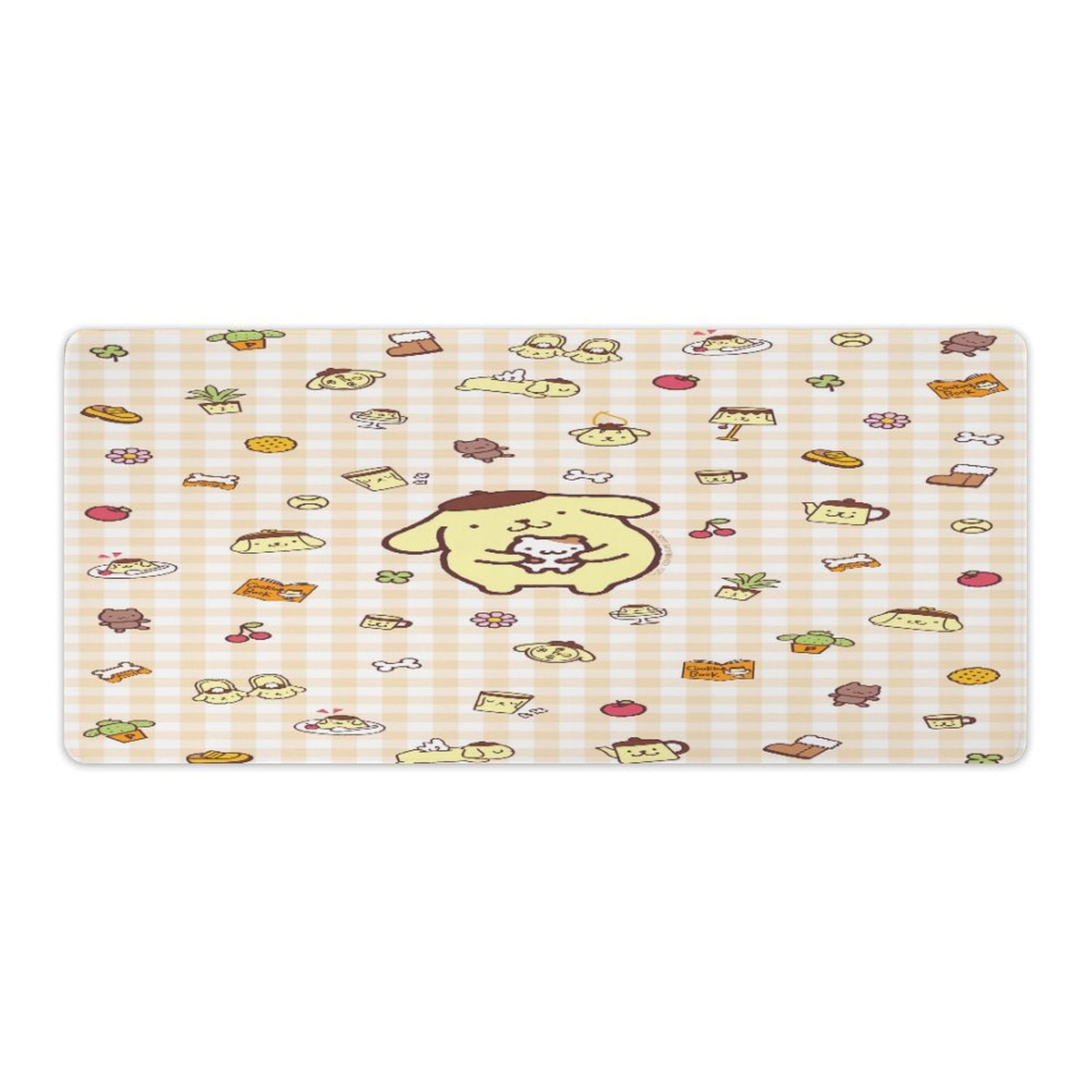 Pompompurin Computer Mouse Mat with Anti-Slip Rubber Base Anti-Fray ...