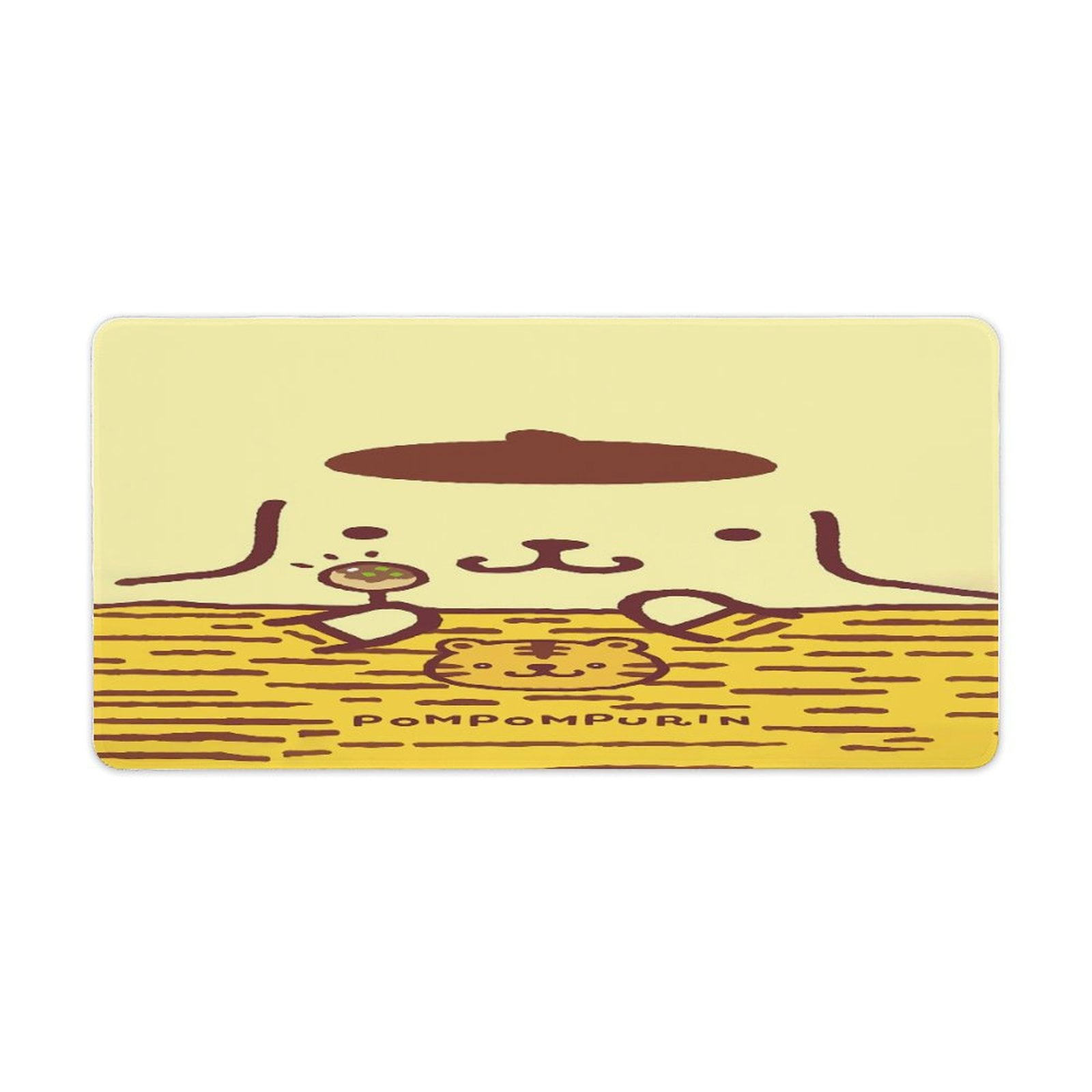 Pompompurin Computer Mouse Mat with Anti-Slip Rubber Base Anti-Fray ...