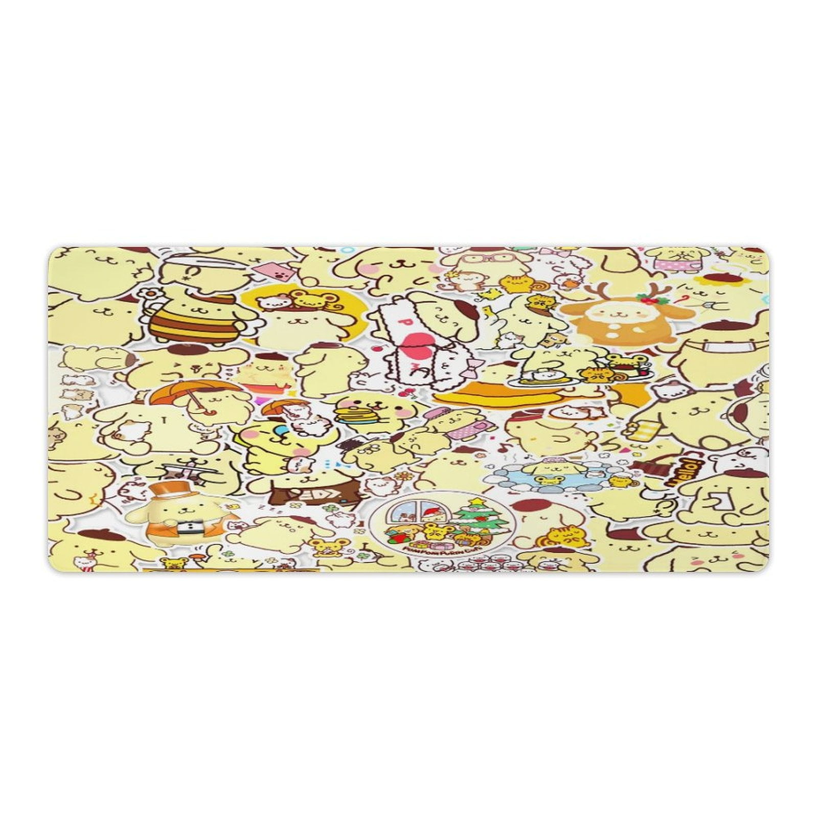 Pompompurin Computer Mouse Mat with Anti-Slip Rubber Base Anti-Fray ...