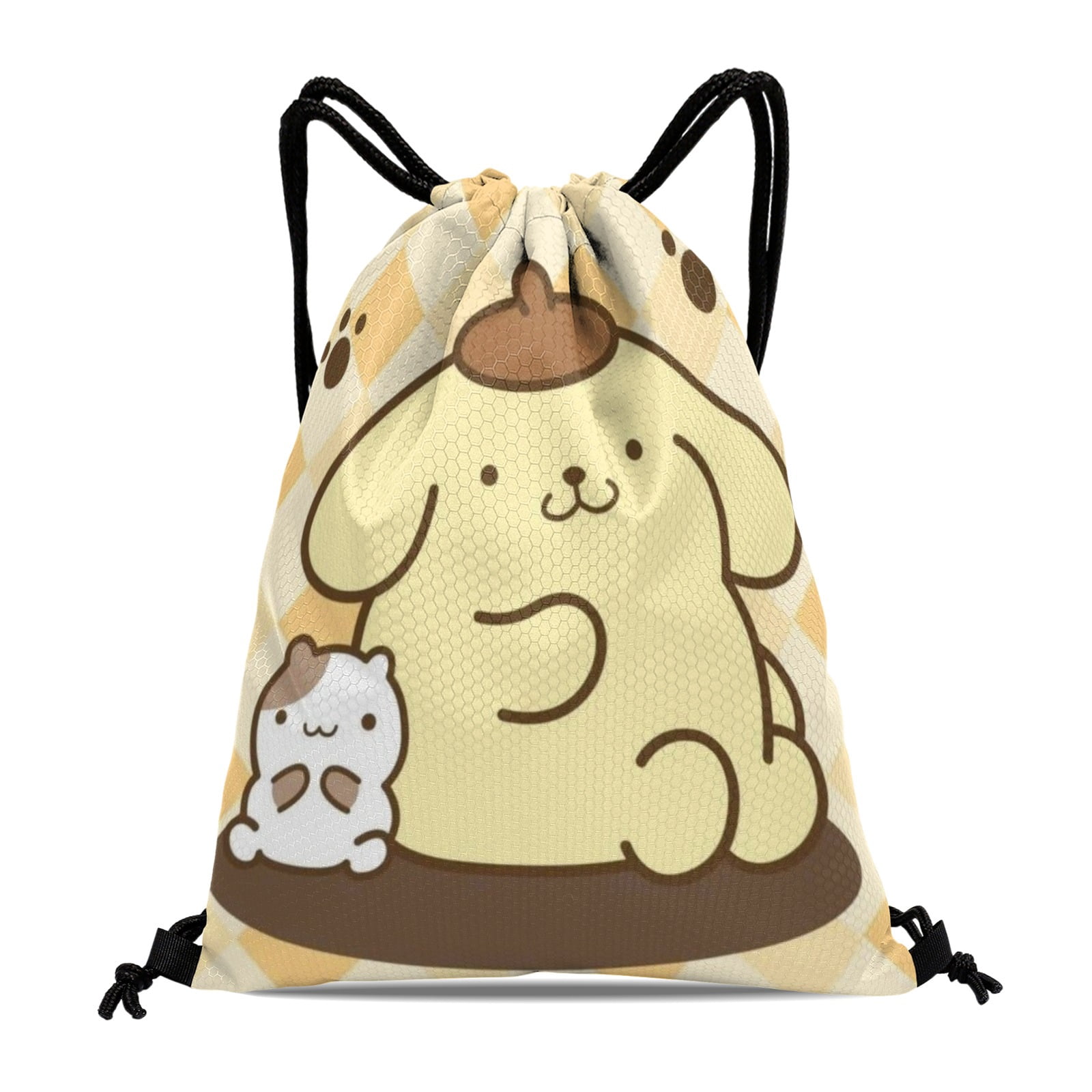 Pompompurin Drawstring Gym Bag:Waterproof and perfect for hiking, yoga ...