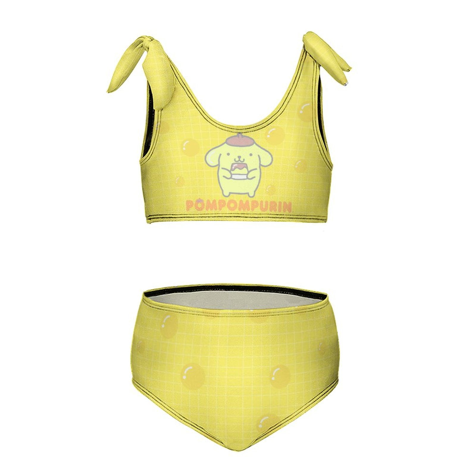 Pompompurin Girls' Swimwear Beach Sport Bikini Bathing Suit 2 Piece ...