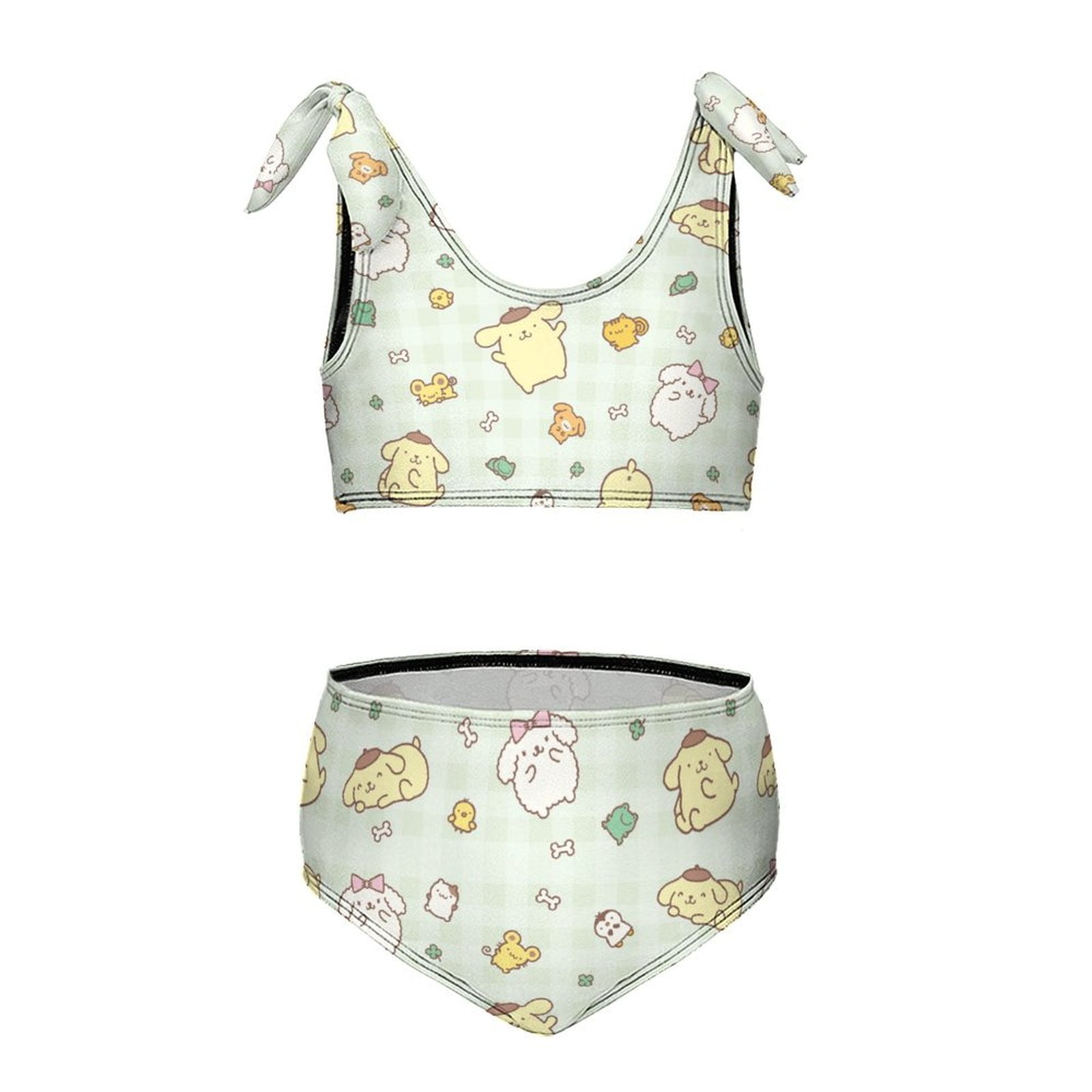 Pompompurin Girls' Swimwear Beach Sport Bikini Bathing Suit 2 Piece ...