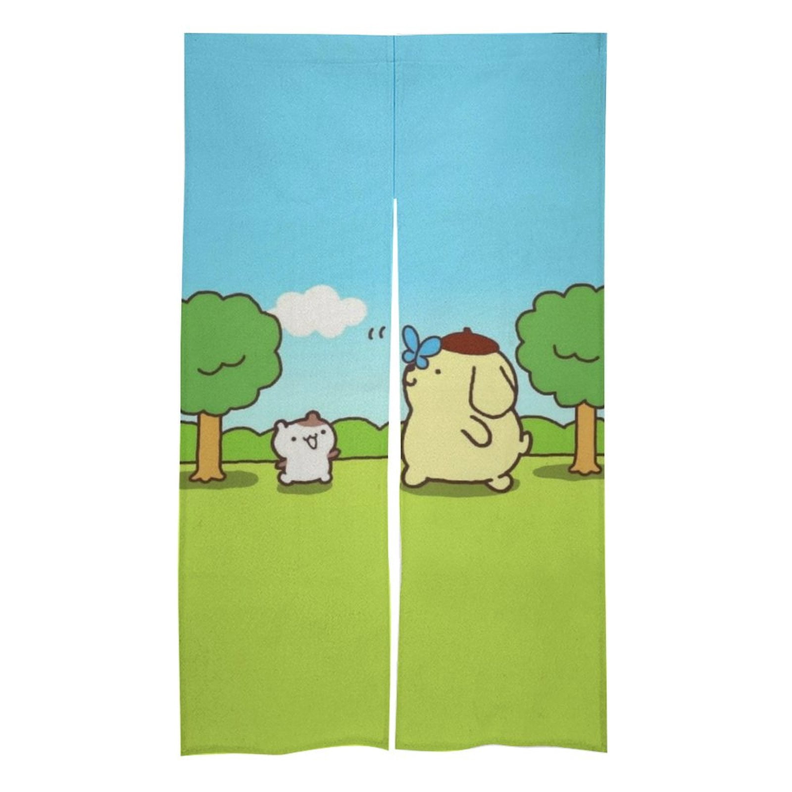 Pompompurin Japanese Cool Funny Anime Cartoon Drape Split Doorway ...