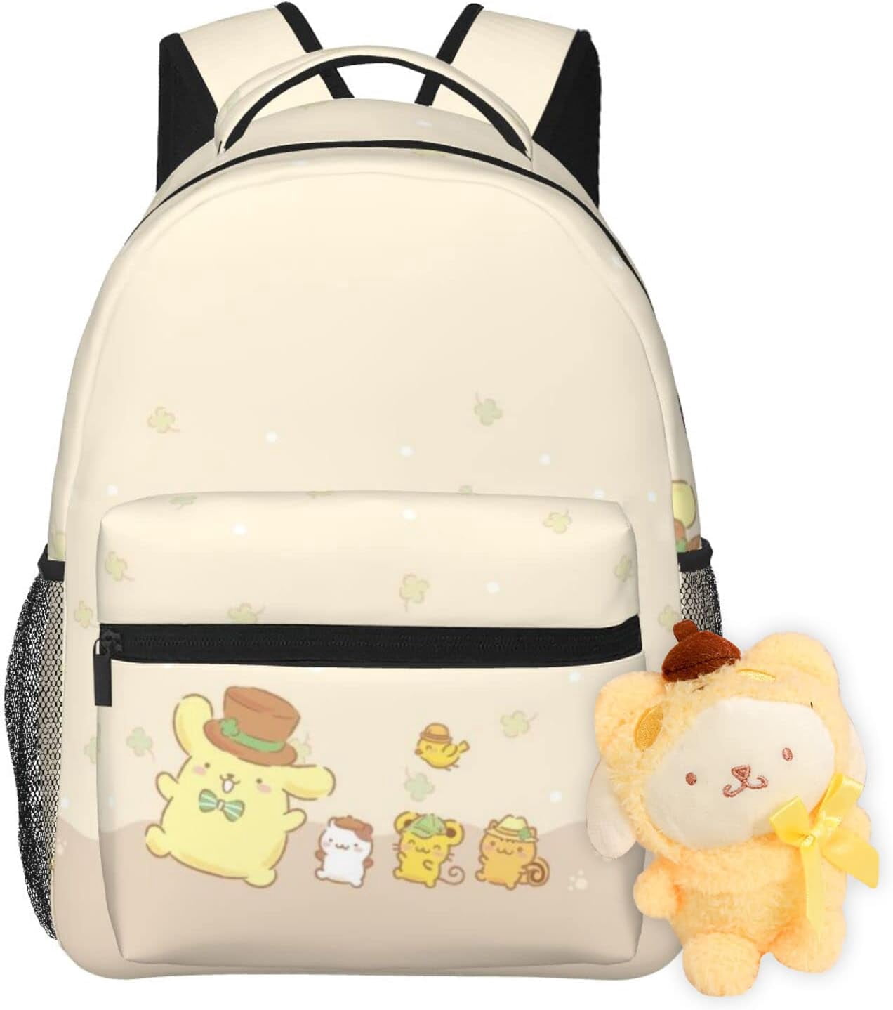 Pompompurin Kawaii Backpack Laptop Backpack For Women Anime Puppy 3d ...