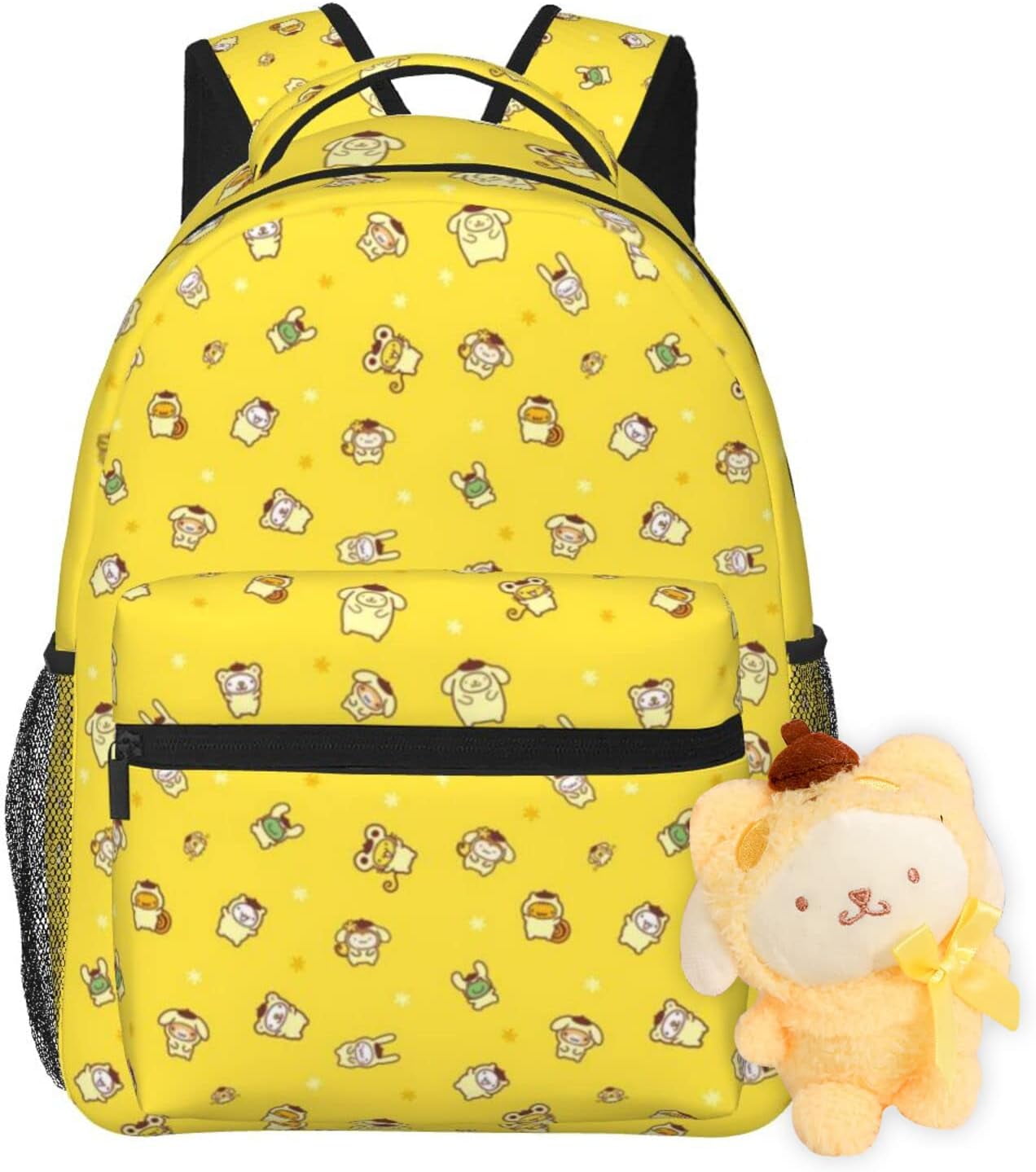 Pompompurin Kawaii Backpack Laptop Backpack For Women Anime Puppy 3d ...