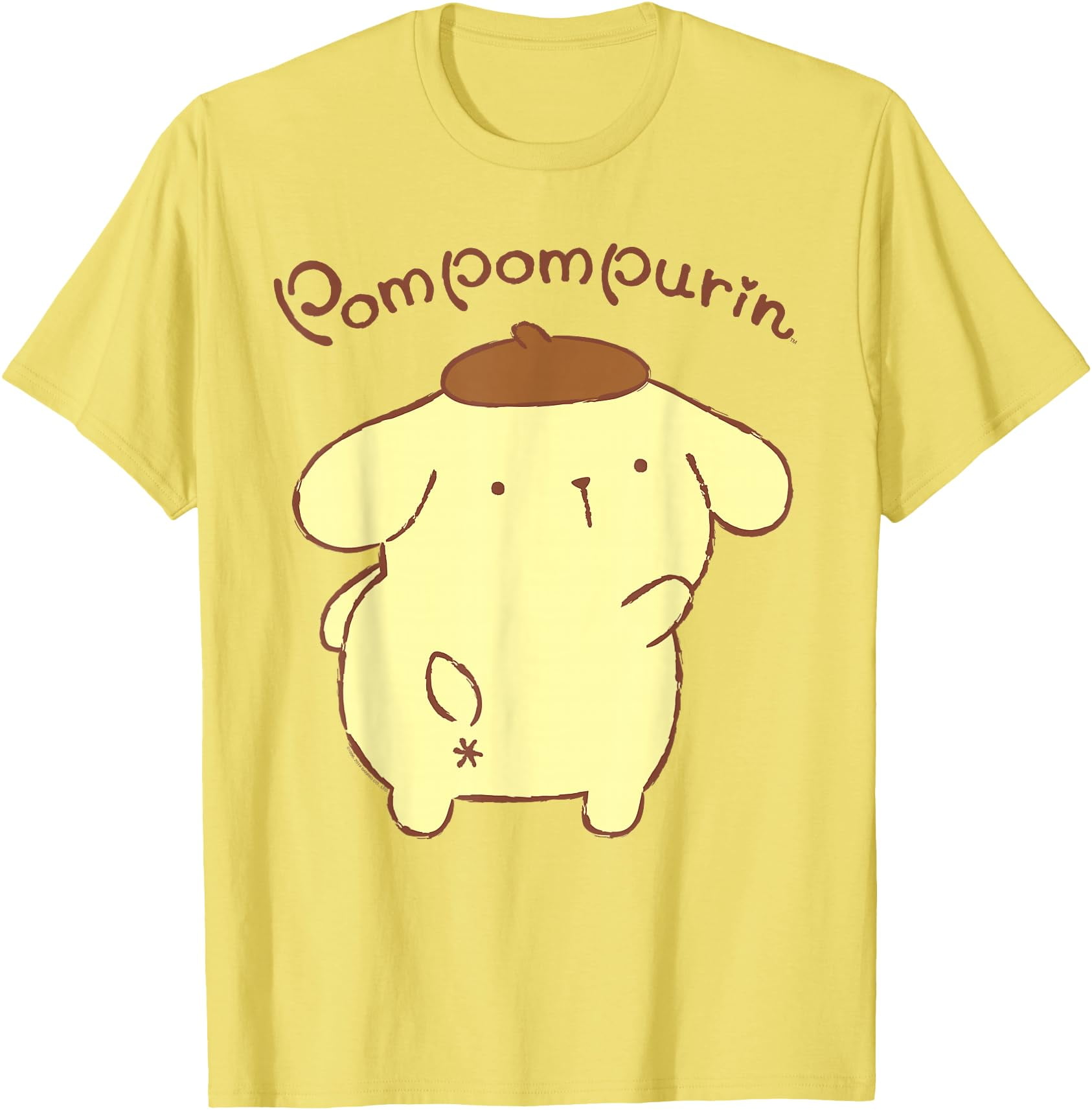 Pompompurin Logo Cute DTG Print Unisex T-Shirt - Walmart.com