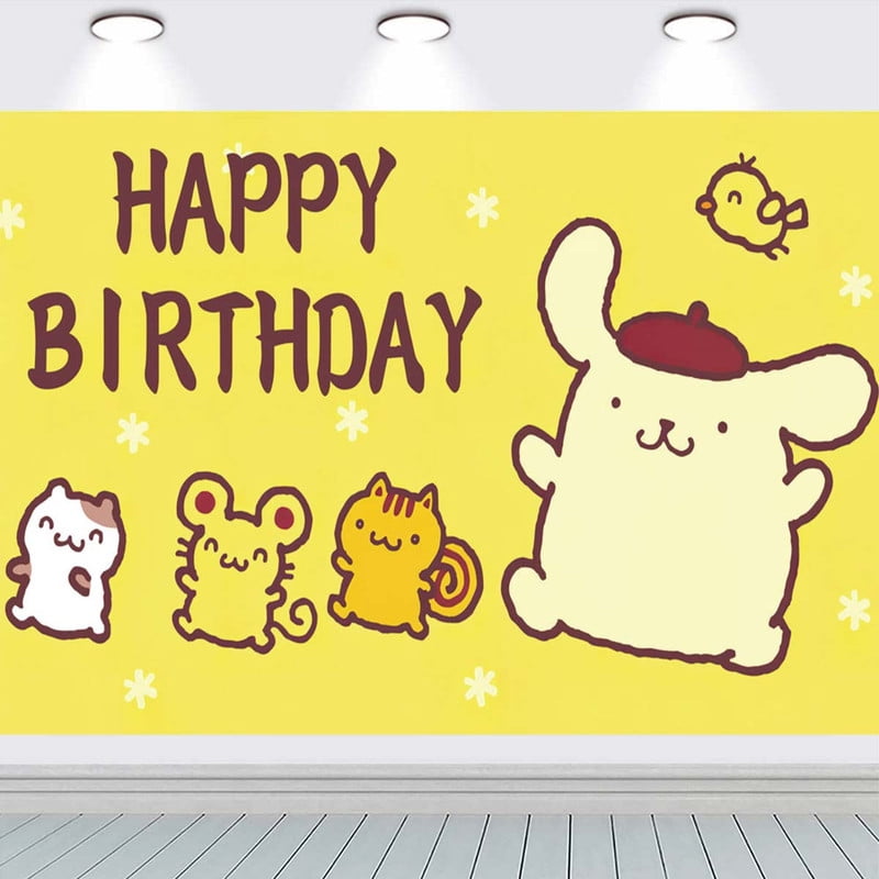 Pompompurin Party Supplies for Photography Taspestry Birthday ...