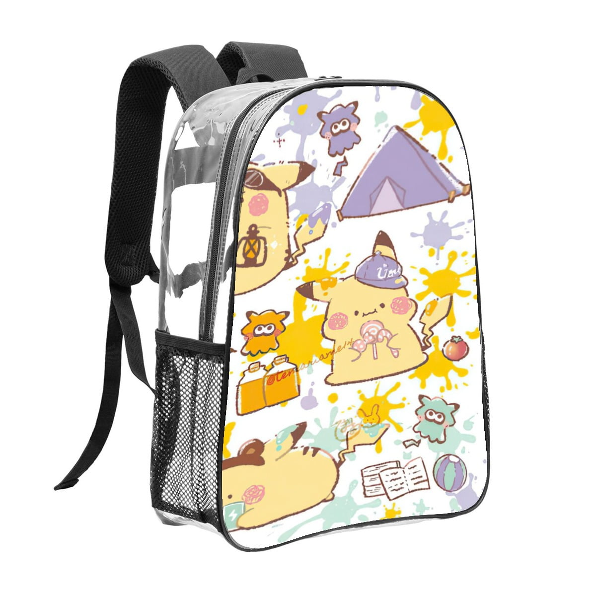 Pompompurin Pattern Transparent Backpack Lightweight And fashionable ...
