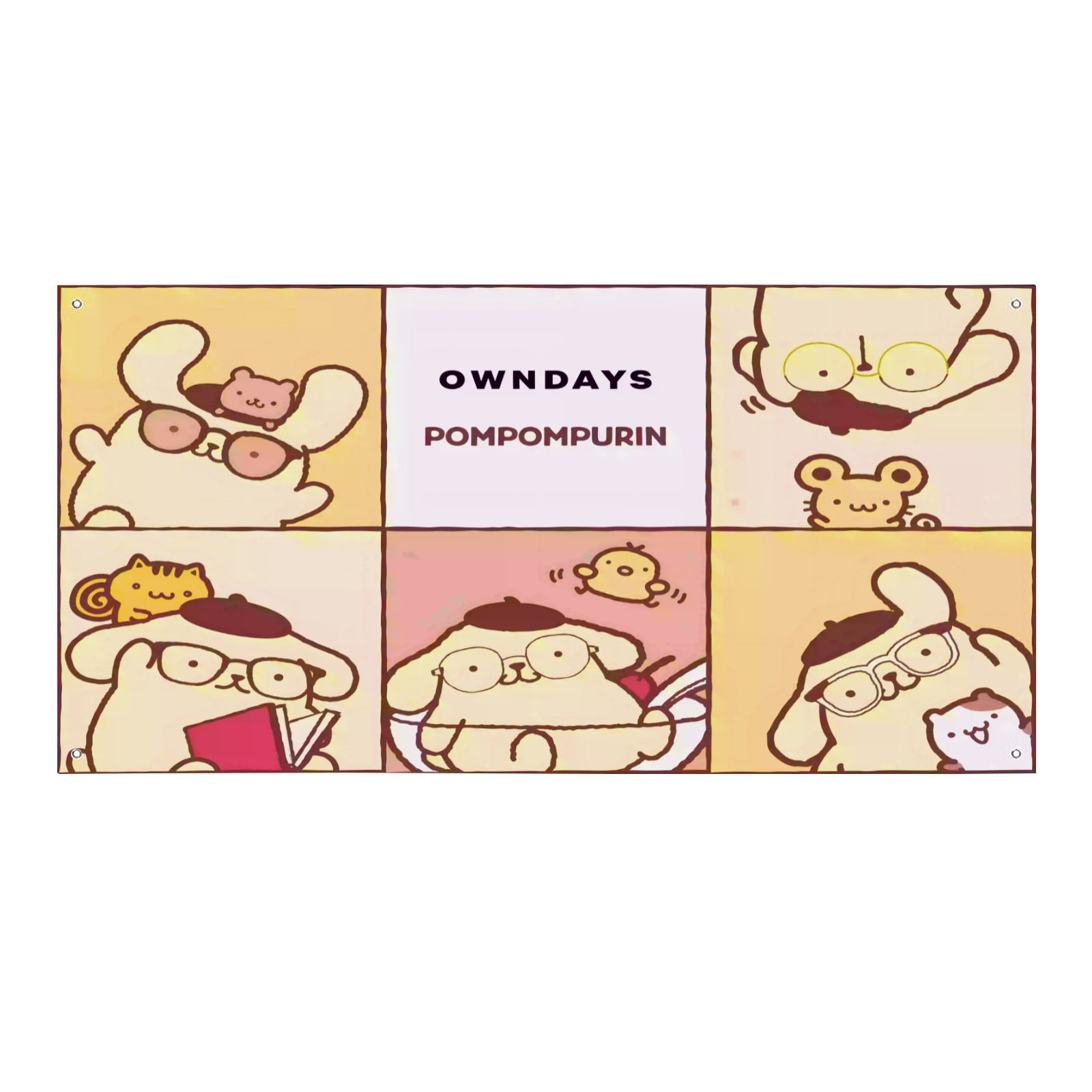 Pompompurin-Theme Backdrops Banner Birthday Party Decor Supplies ...