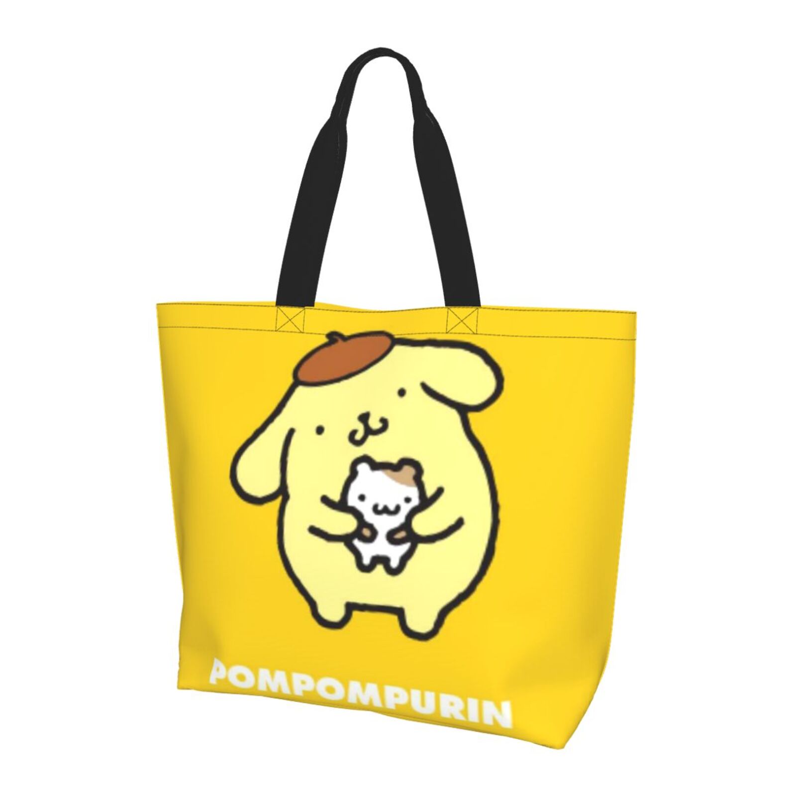 Pompompurin Tote Bag For Women Cute Beach Bag Portable Handbag Ladies Sling Bag Reusable Grocery ...