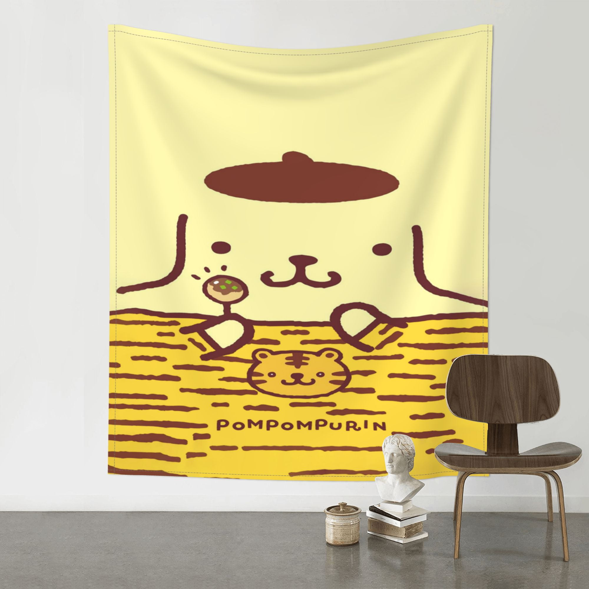 Pompompurin Wall Tapestry Anime Poster For Bedroom Aesthetics Funny ...