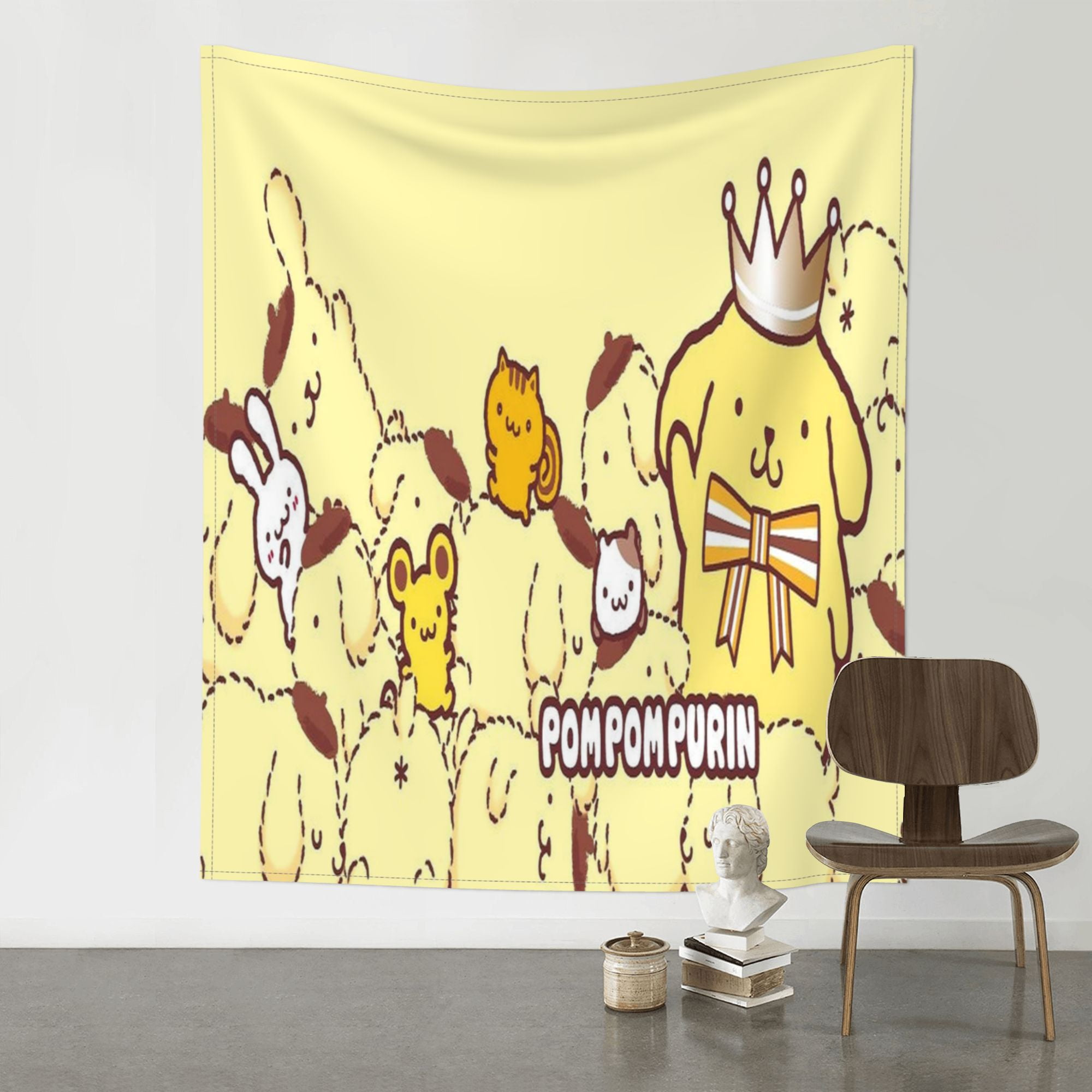 Pompompurin Wall Tapestry Anime Poster For Bedroom Aesthetics Funny ...