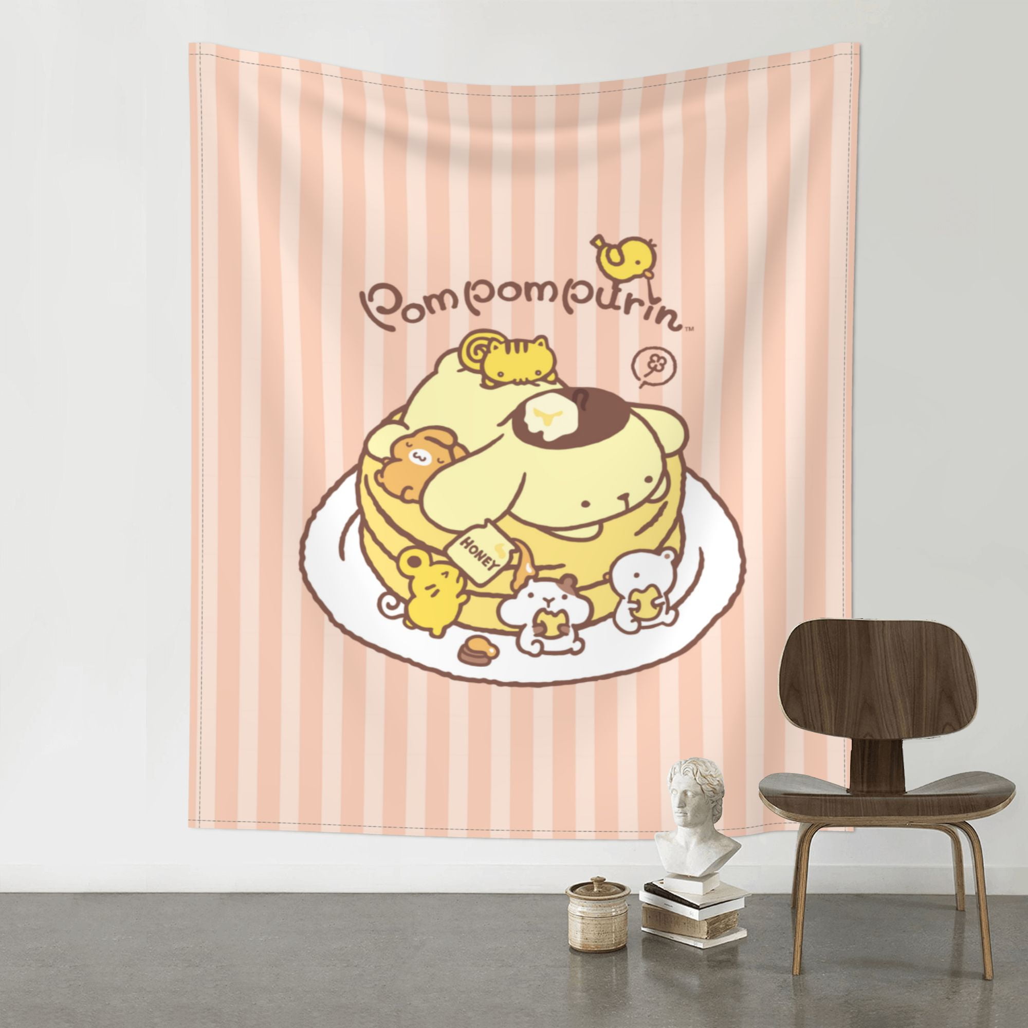 Pompompurin Wall Tapestry Anime Poster For Bedroom Aesthetics Funny ...