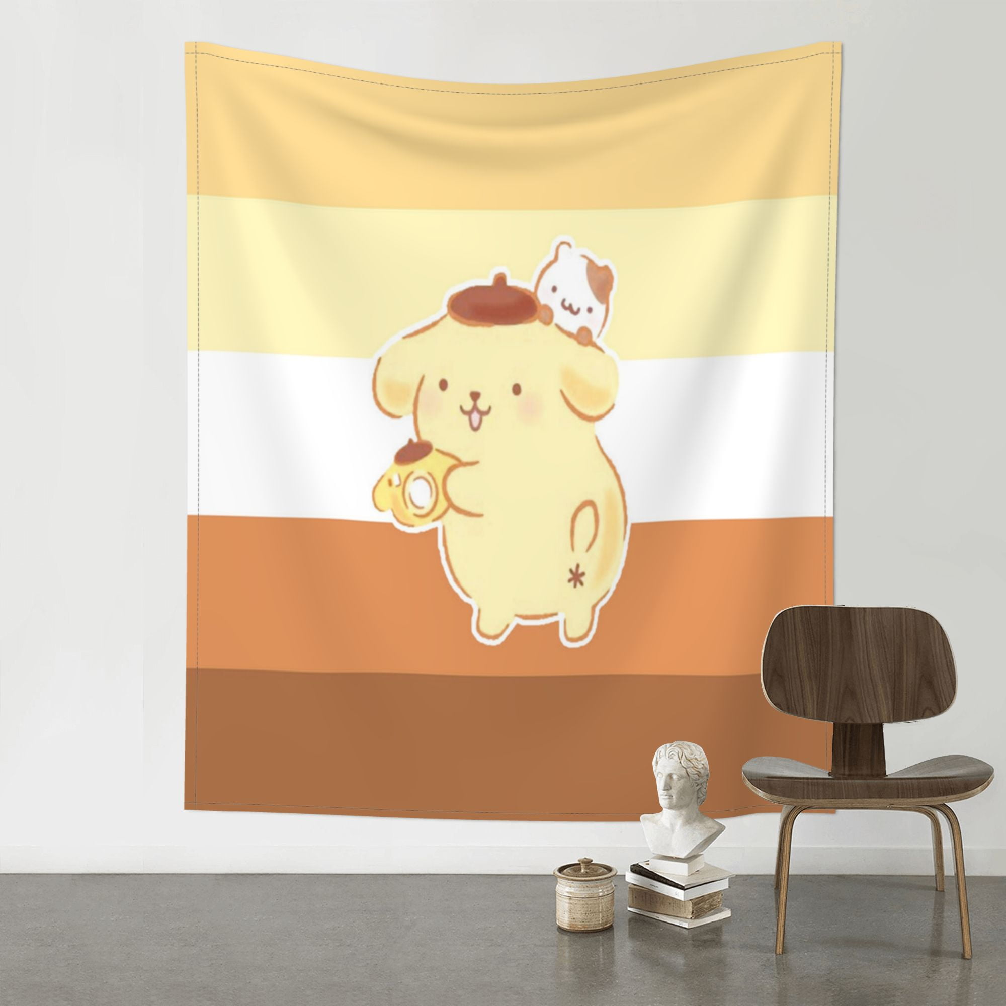 Pompompurin Wall Tapestry Anime Poster For Bedroom Aesthetics Funny ...