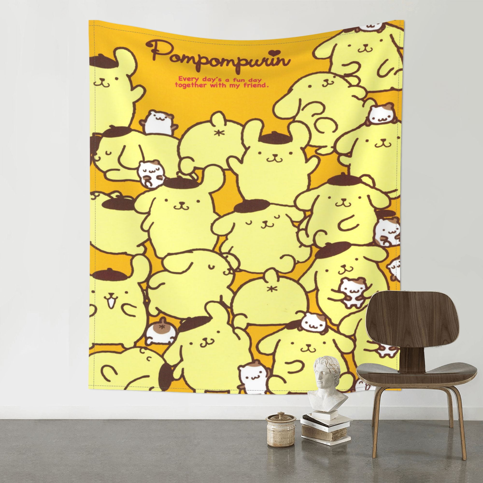 Pompompurin Wall Tapestry Anime Poster For Bedroom Aesthetics Funny ...