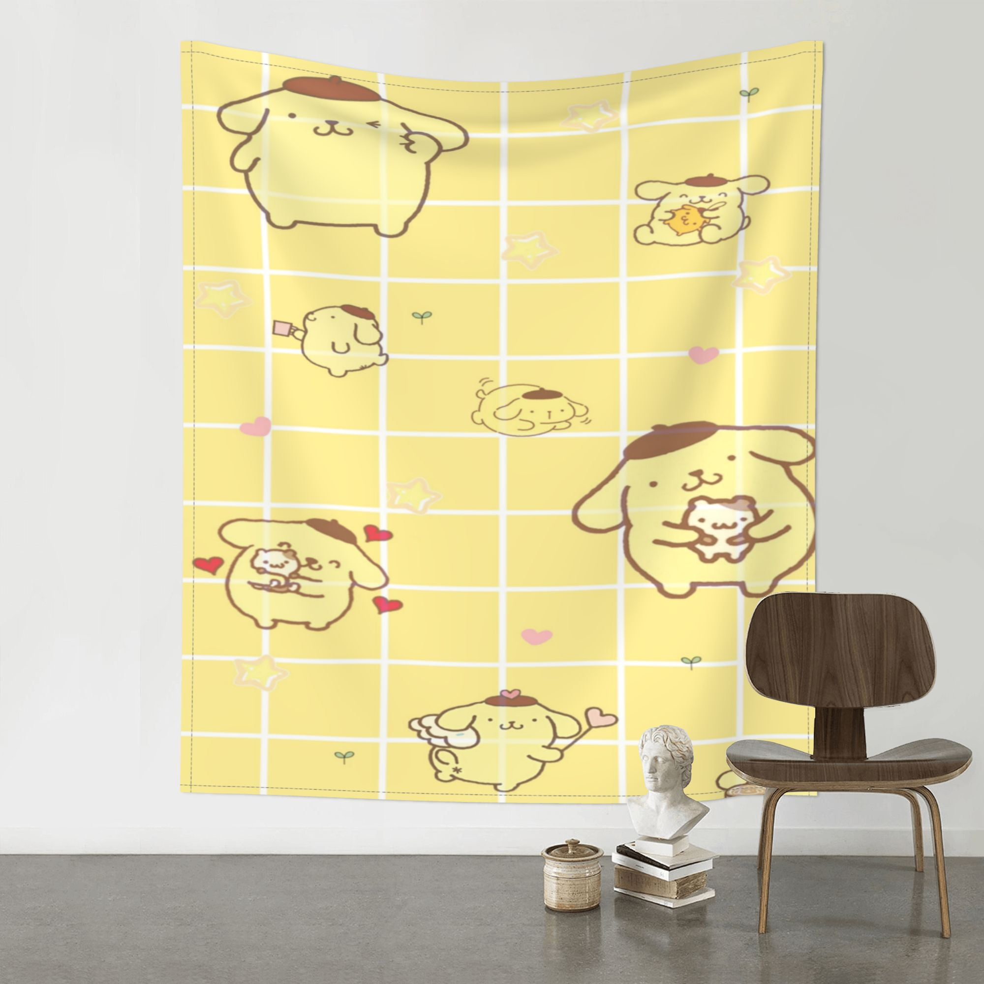 Pompompurin Wall Tapestry Anime Poster For Bedroom Aesthetics Funny ...