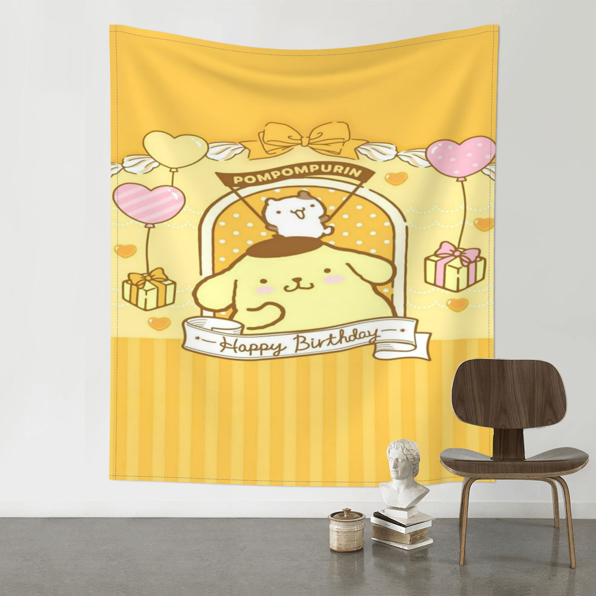 Pompompurin Wall Tapestry Anime Poster For Bedroom Aesthetics Funny ...