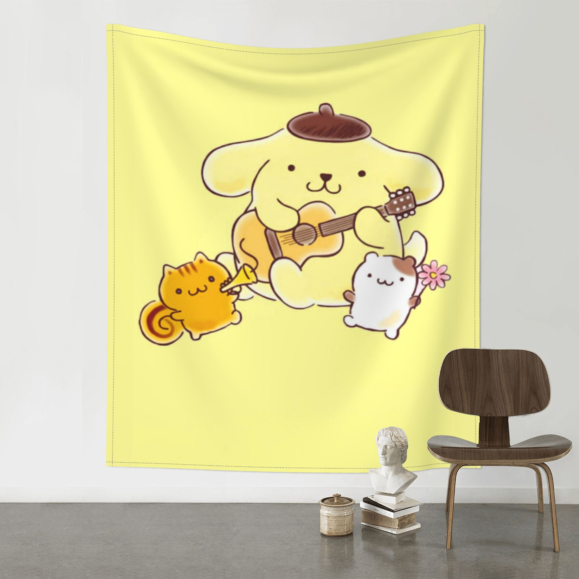 Pompompurin Wall Tapestry Anime Poster For Bedroom Aesthetics Funny ...