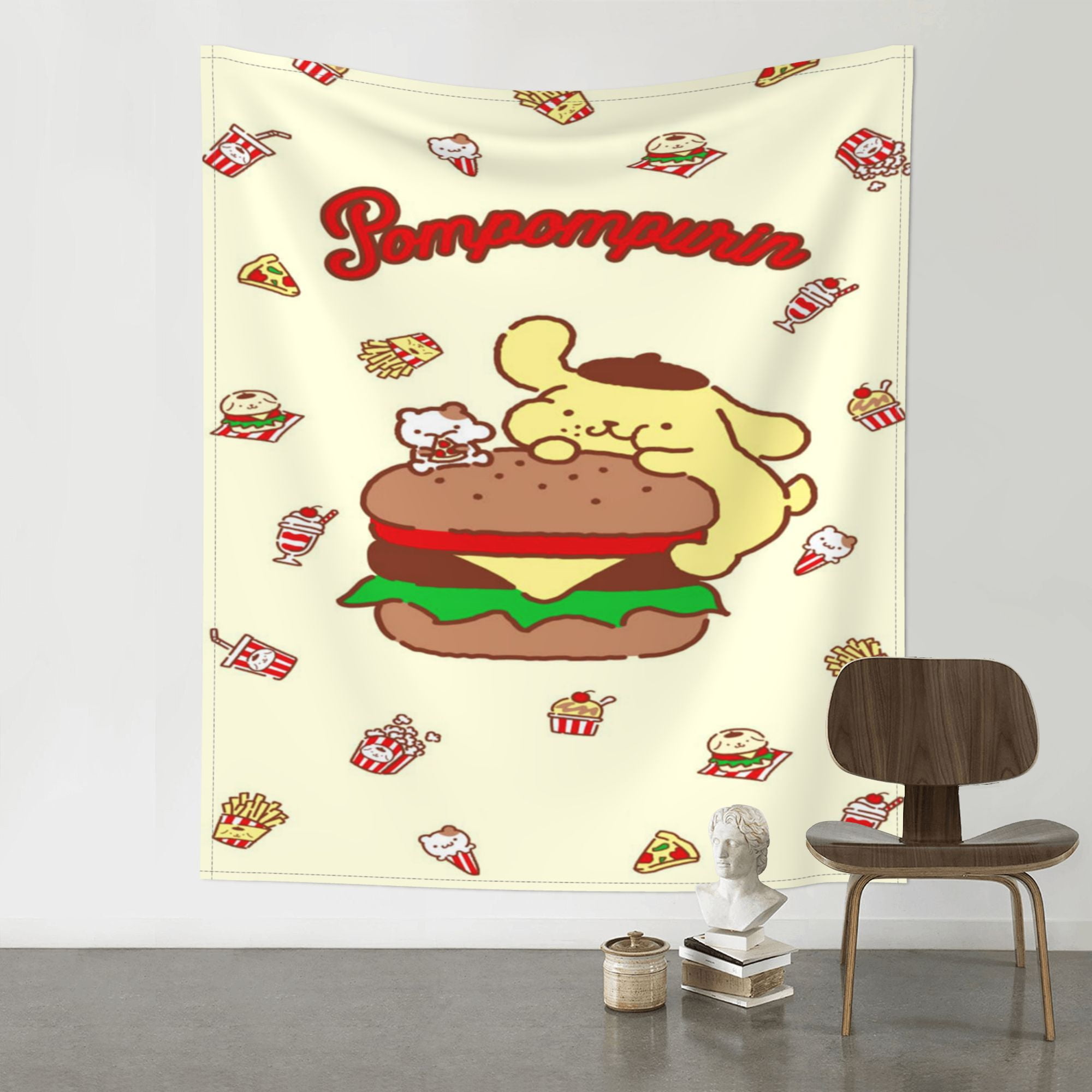 Pompompurin Wall Tapestry Anime Poster For Bedroom Aesthetics Funny ...
