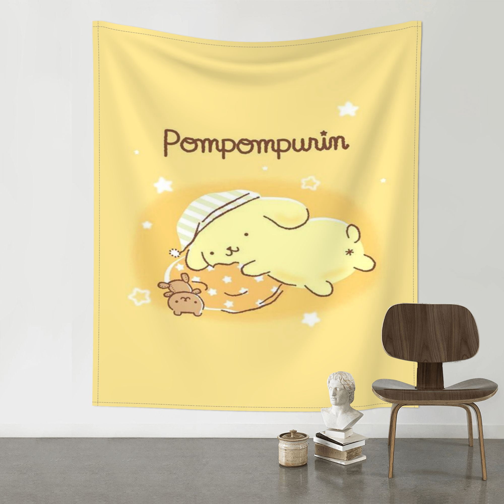 Pompompurin Wall Tapestry Anime Poster For Bedroom Aesthetics Funny ...