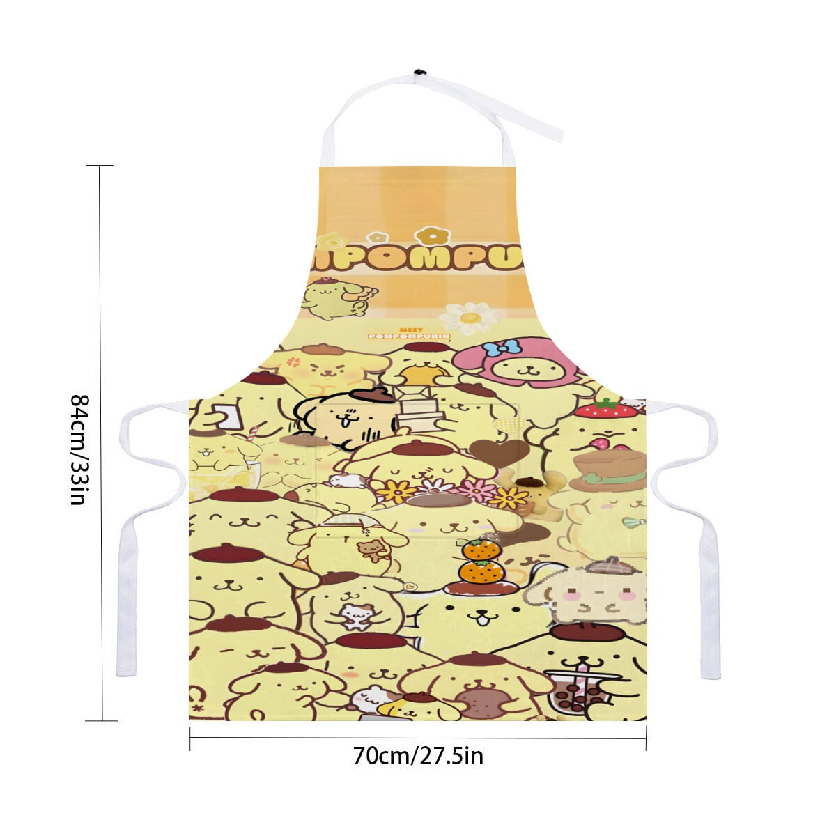 Pompompurin apron with pockets, waterproof apron for adults, adjustable ...