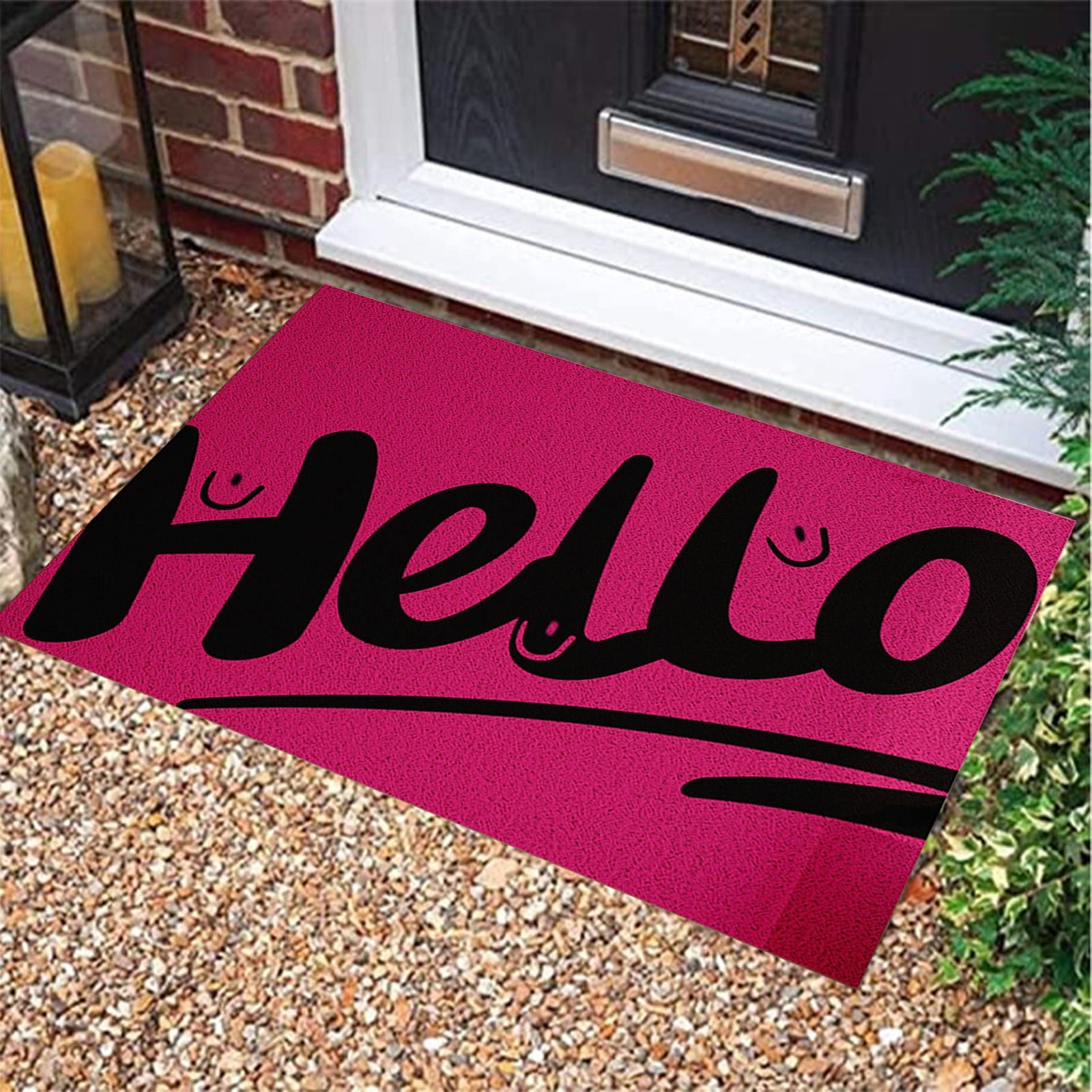 Pompotops 16*24 Inches Hello Bathroom Rugs Non-Slip Indoor And Outdoor ...
