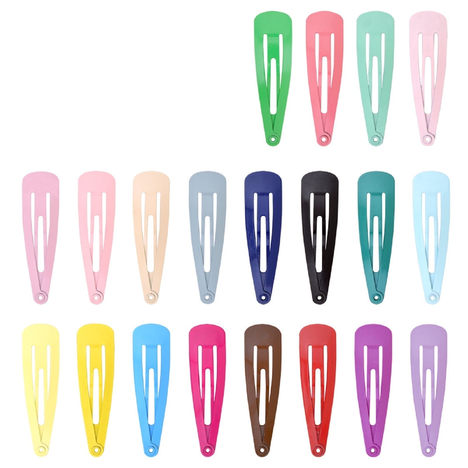 Pompotops Snap Metal Hair Clips, Mini Barrettes, Macaron Candy Colors ...