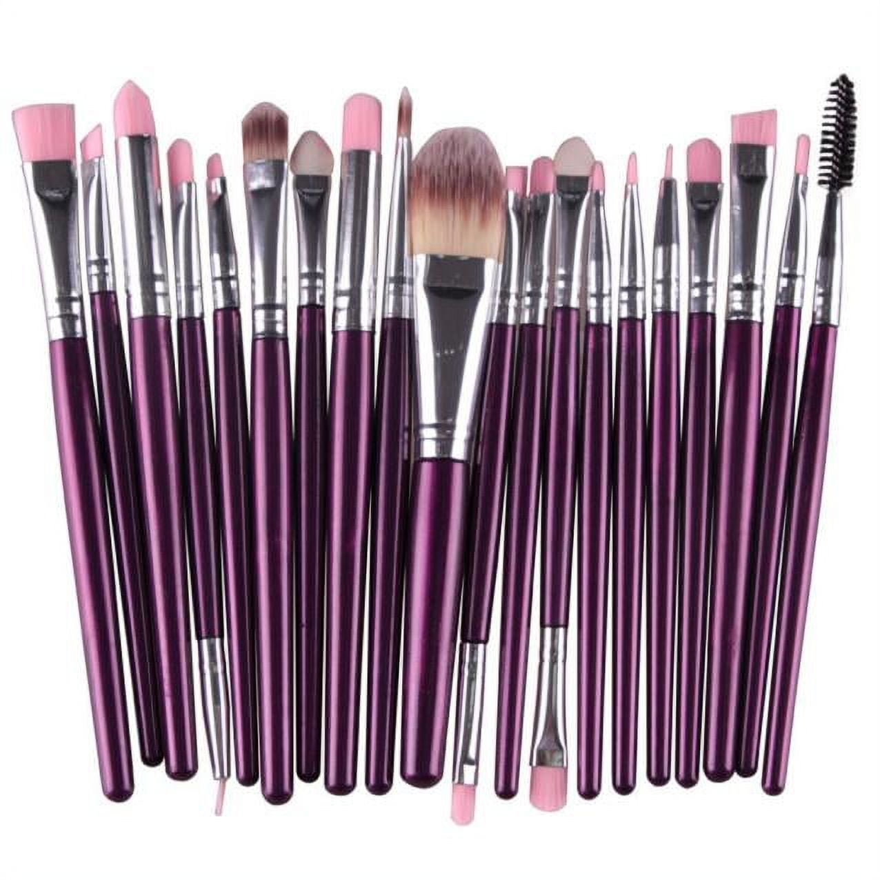 Professional Pompotops Complete 20 pcs Wool Makeup Brush Set for Home ...