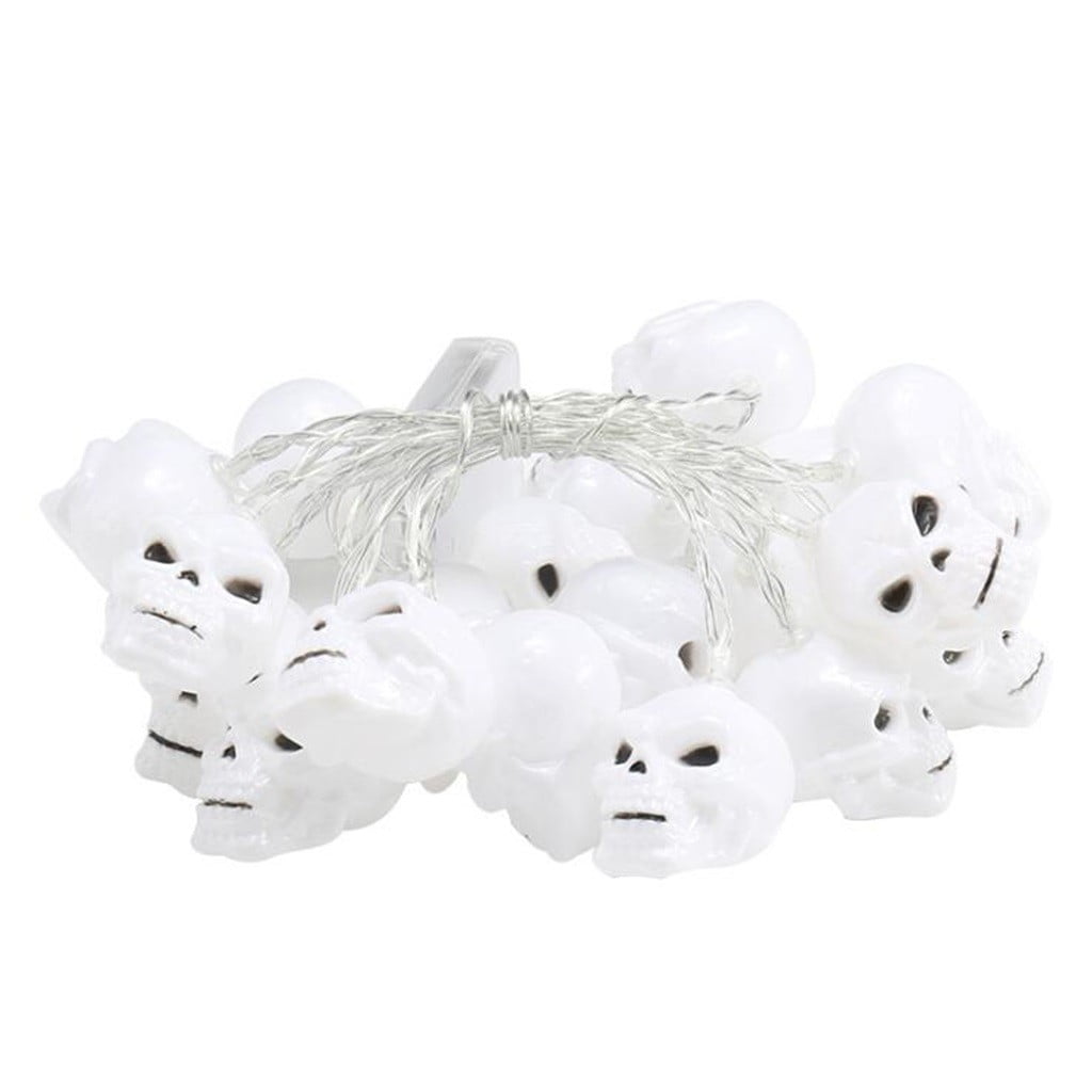 Pompotops 2023 New Halloween Skull Lights LED String Lights Halloween ...