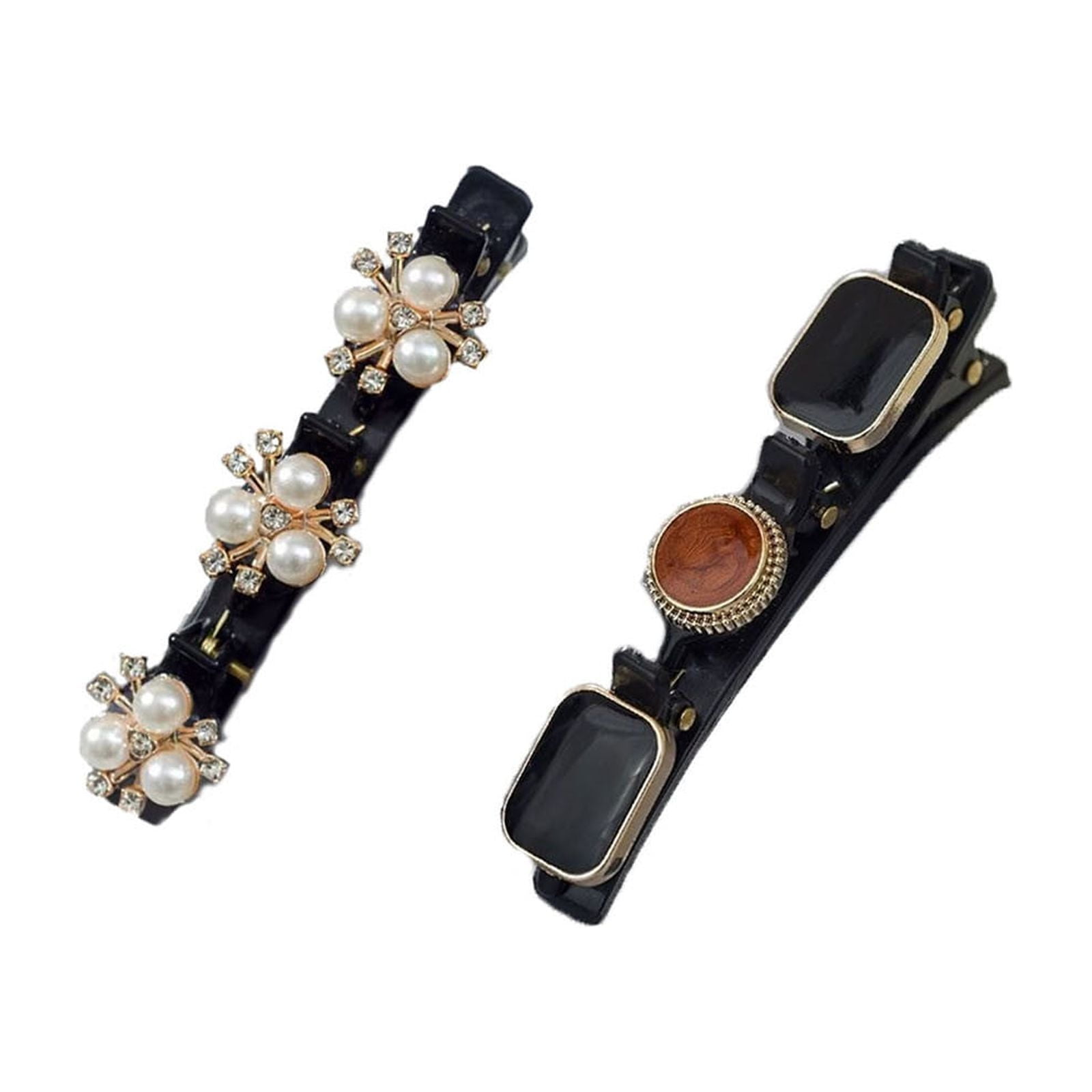 Odeerbi 3 PCS Braided Hair Clips with 3 Small Clips for Women Girls ...