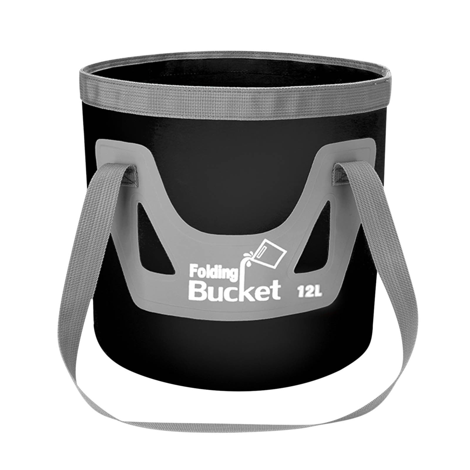 Pompotops Bucket, Portable Sink, 12L Portable Foldable Water Bucket Fishing Bucket Folding Water ...
