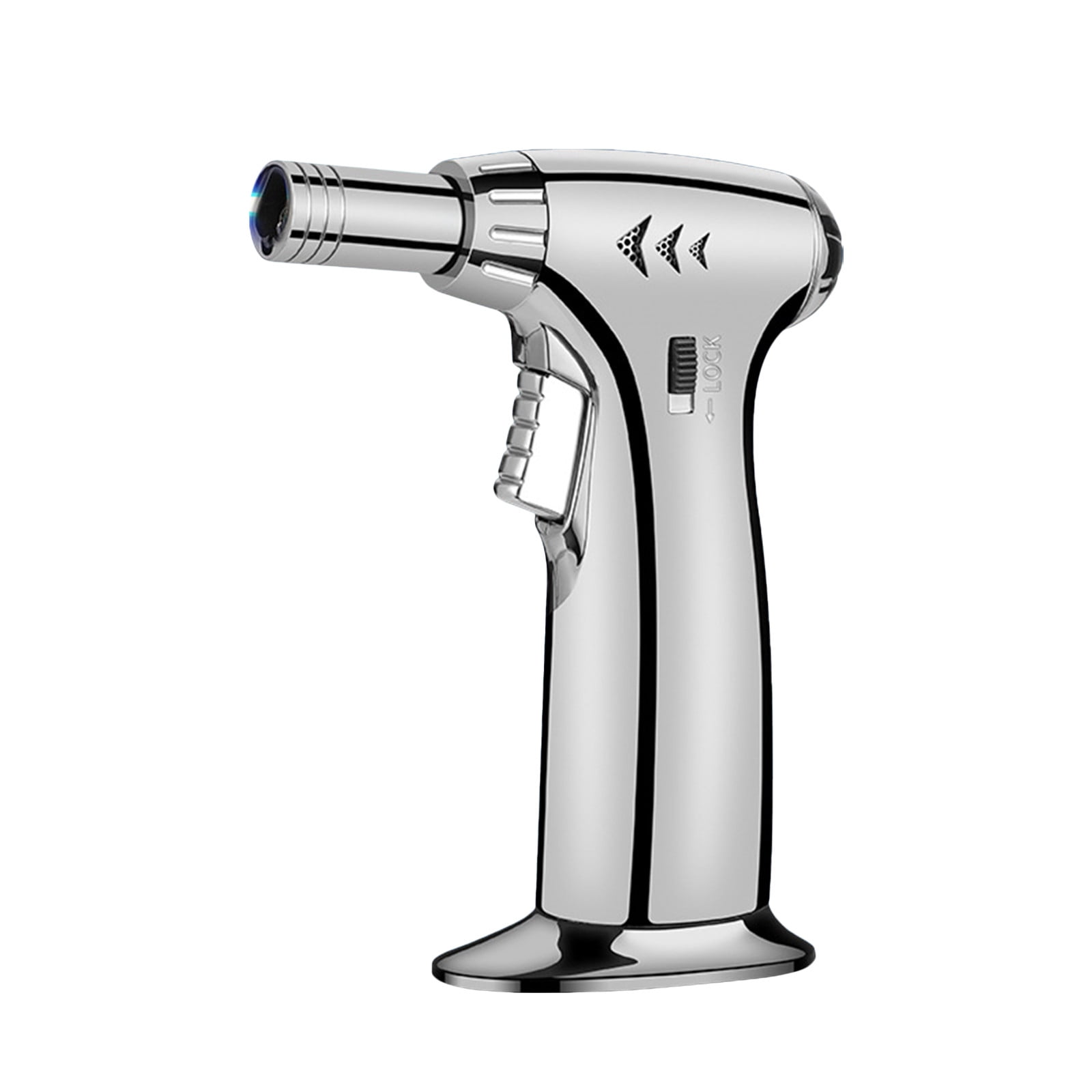 Pompotops Butane Torch Lighter, Windproof Straight Torch Blue Flame ...