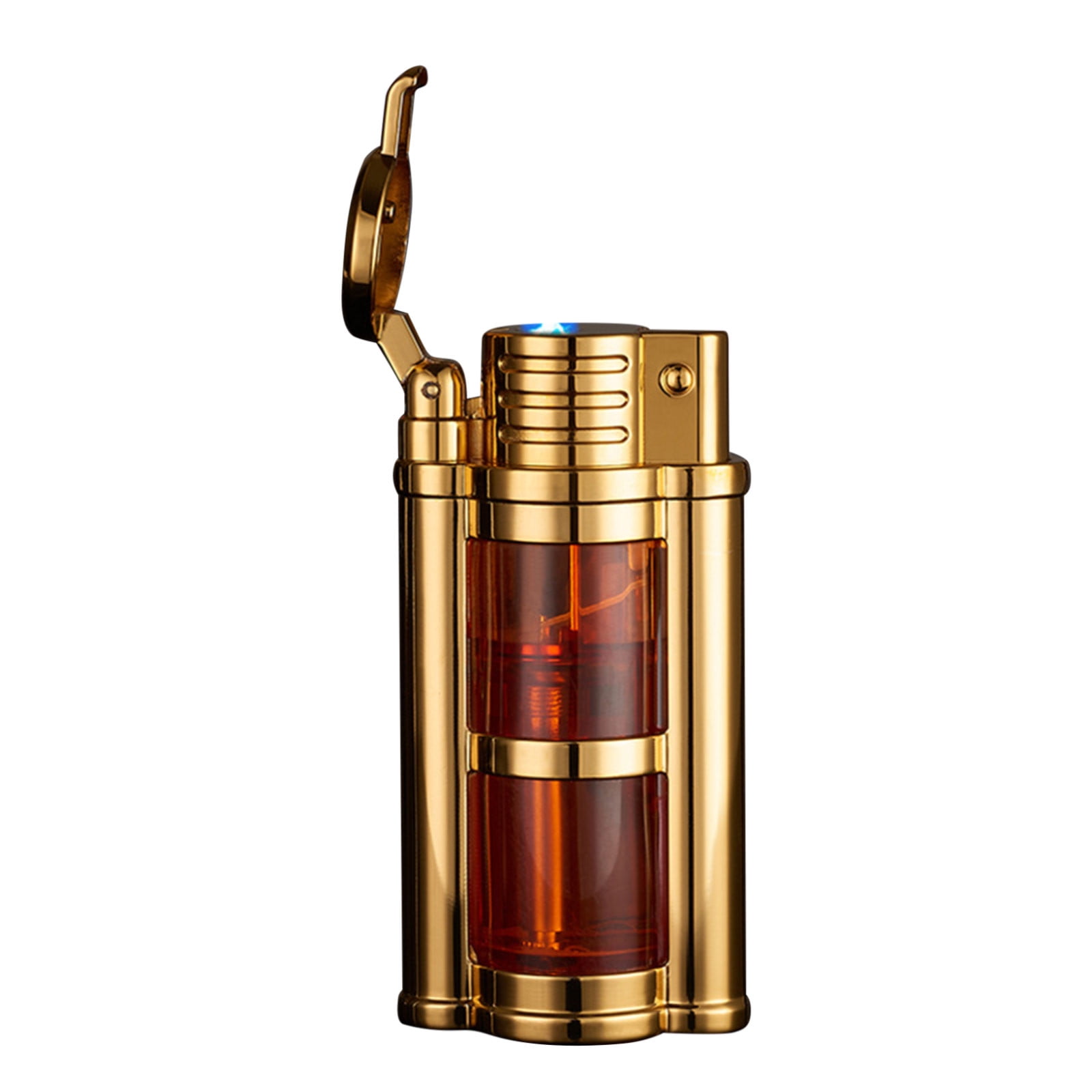 Pompotops Butane Torch Lighters, Transparent Compartment Visible Gas ...