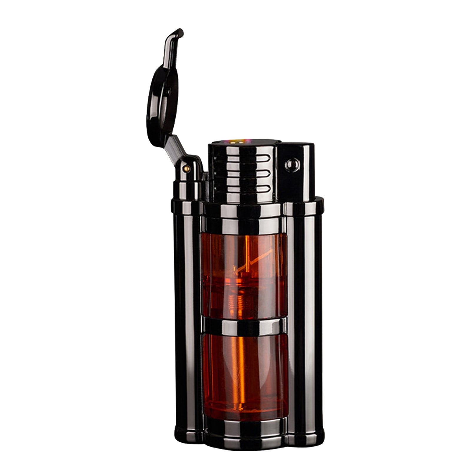 Pompotops Butane Torch Lighters, Transparent Compartment Visible Gas ...
