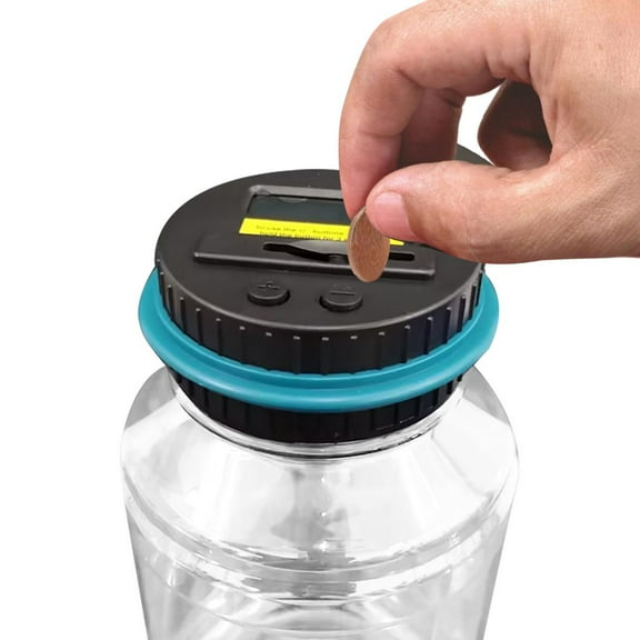 Discovey Digital Coin Counter Money Jar, LCD Screen, Automatic Piggy ...