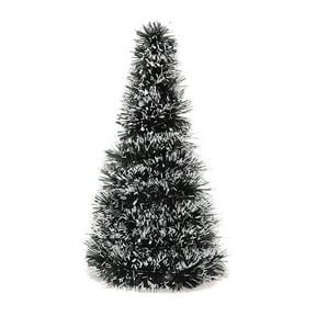 Pompotops 15.74 Inches Snow Flocked Hinged Artificial Mini Christmas ...
