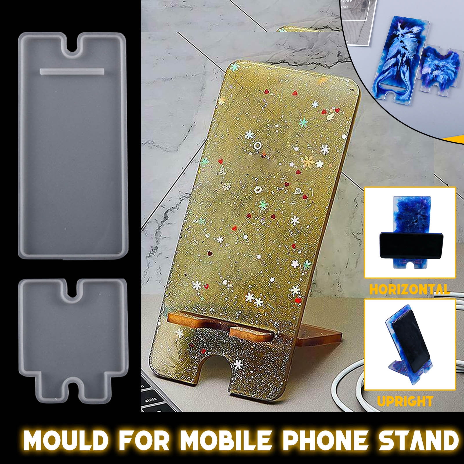 Pompotops Clearance Sales Mobile Phone Stand Casting Resin Epoxy Mould ...