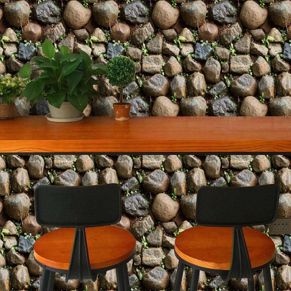 Pompotops Clearance Sales Wall Paper Brick Stone Effect Selfadhesive ...