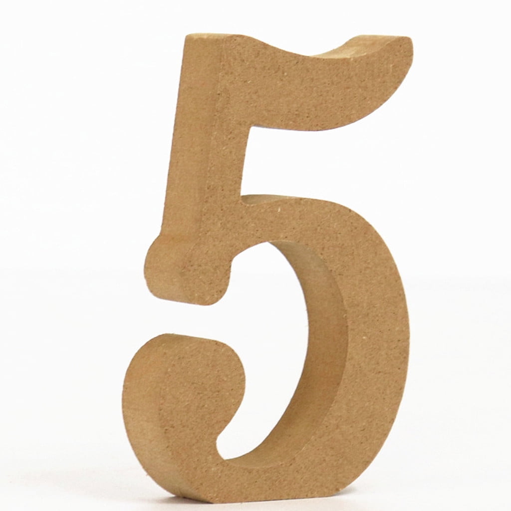 Pompotops Clearance Sales Wood Wooden Number Log Alphabet Wedding ...