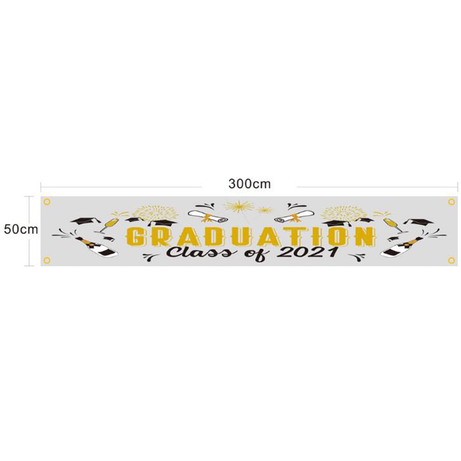 Pompotops Congrats Grad Banner Graduation Decorations 2021 Outdoor ...