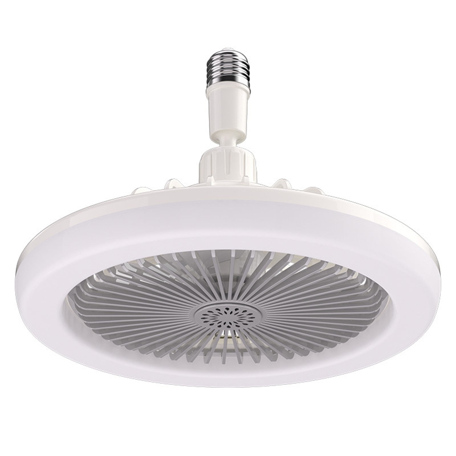 Pompotops Cooling E27 Ceiling Fan With Lights,Enclosed Low Profile Fan ...