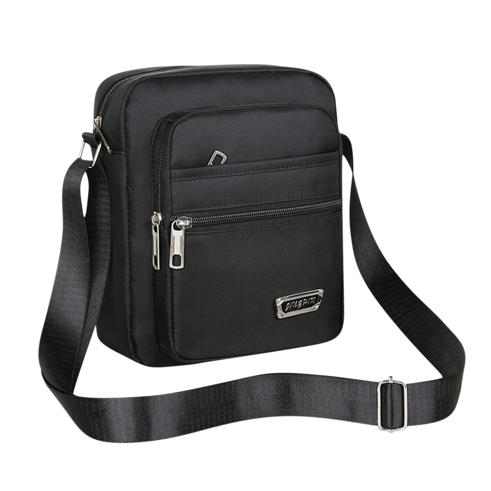 Pompotops Crossbody Sling Backpack, Six Layer Zipper Waterproof Single ...