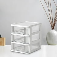 IRIS Small 4-Drawer Compact Desktop Organizer, Stacking Desktop Unit ...