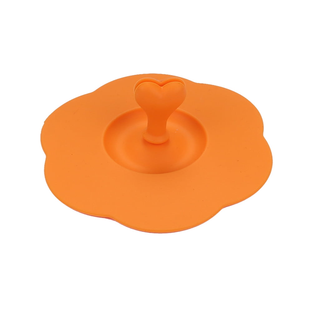 Pompotops Heart Silicone Leakproof Coffee Mug Suction Lid Cap Airtight ...