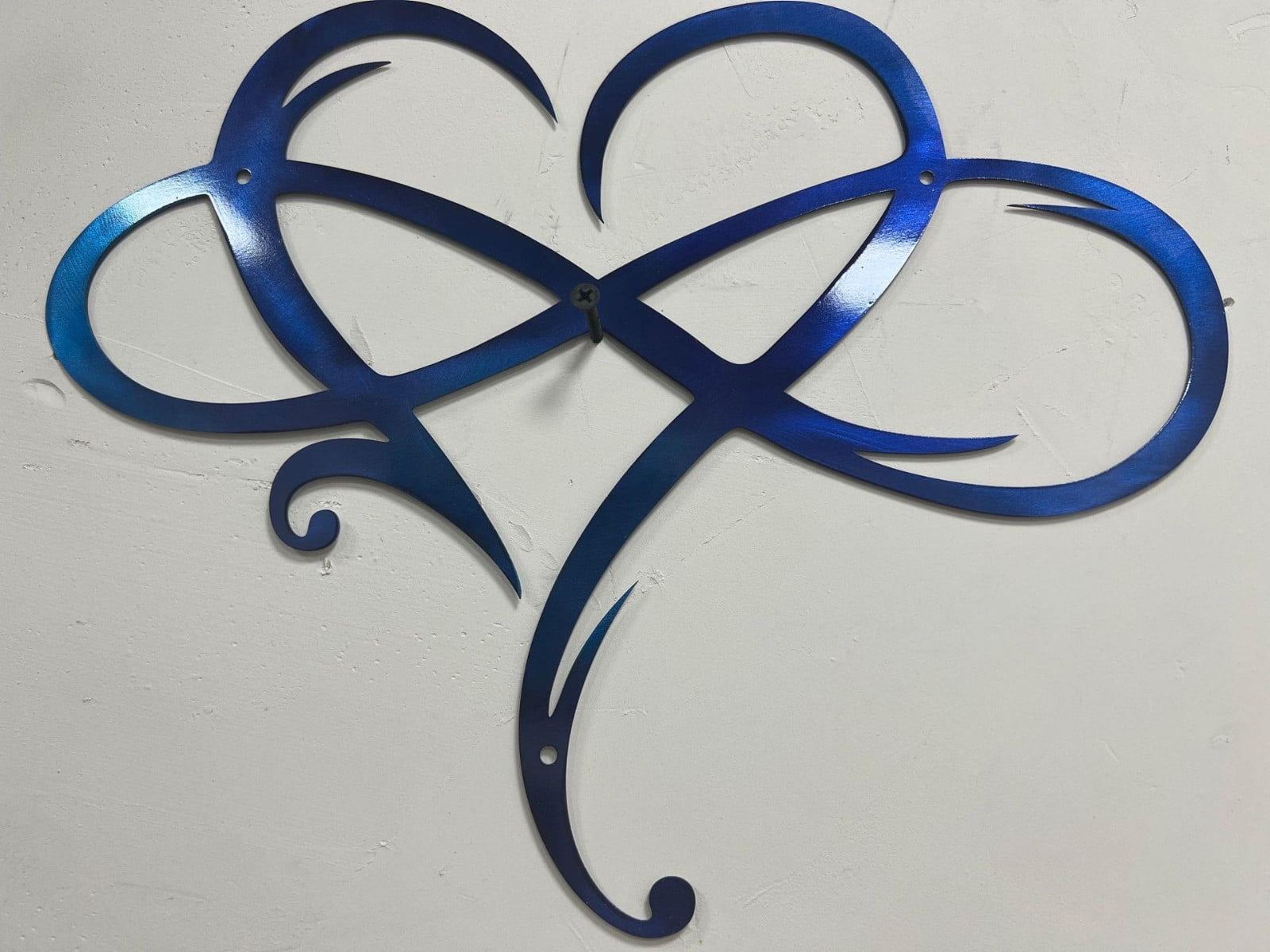 Pompotops Infinity Heart Metal Wall Art Sign Eternal Wrought Iron ...