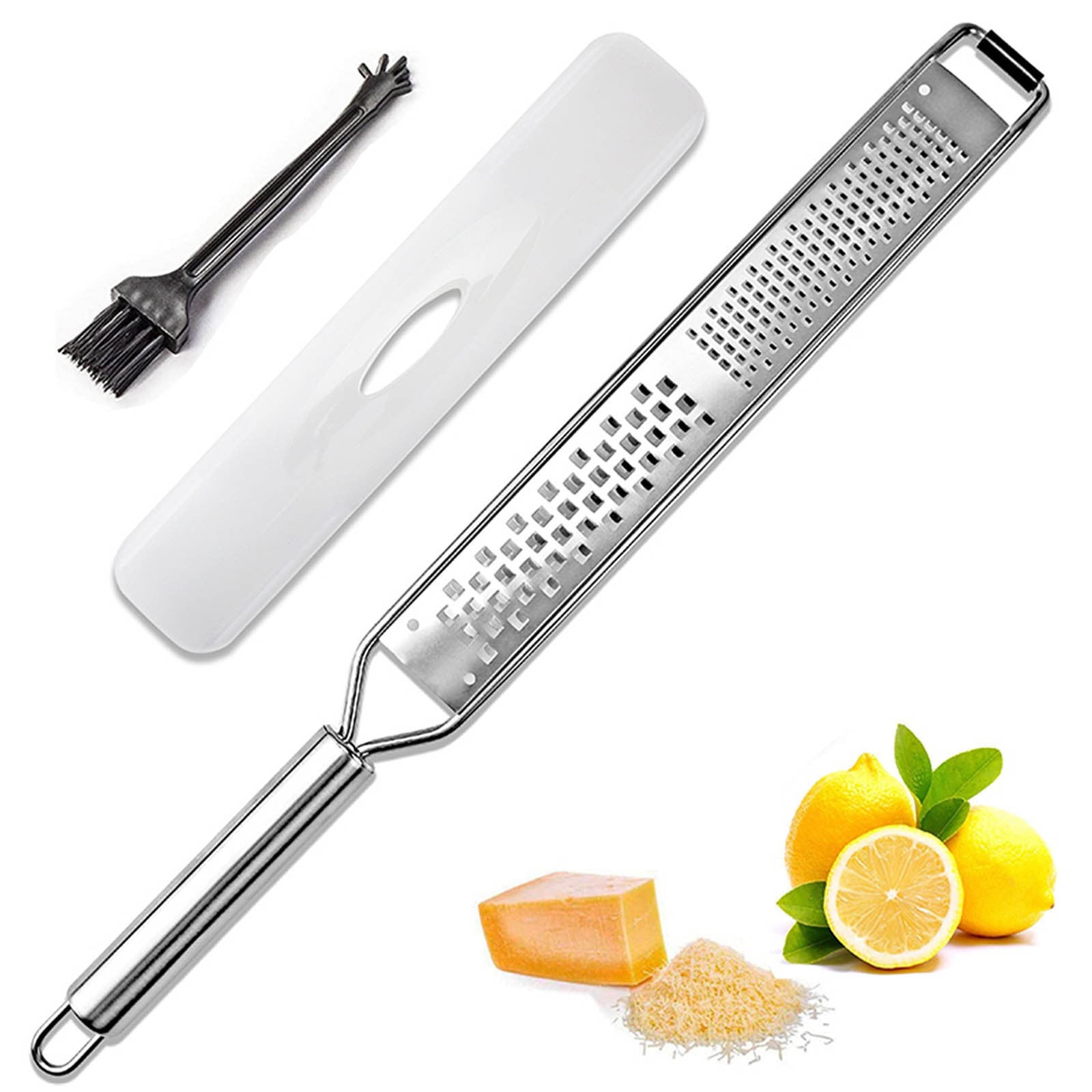 Pompotops Lemon Zester 15.2 Inches Stainless Steel Heavy Duty Cheese ...