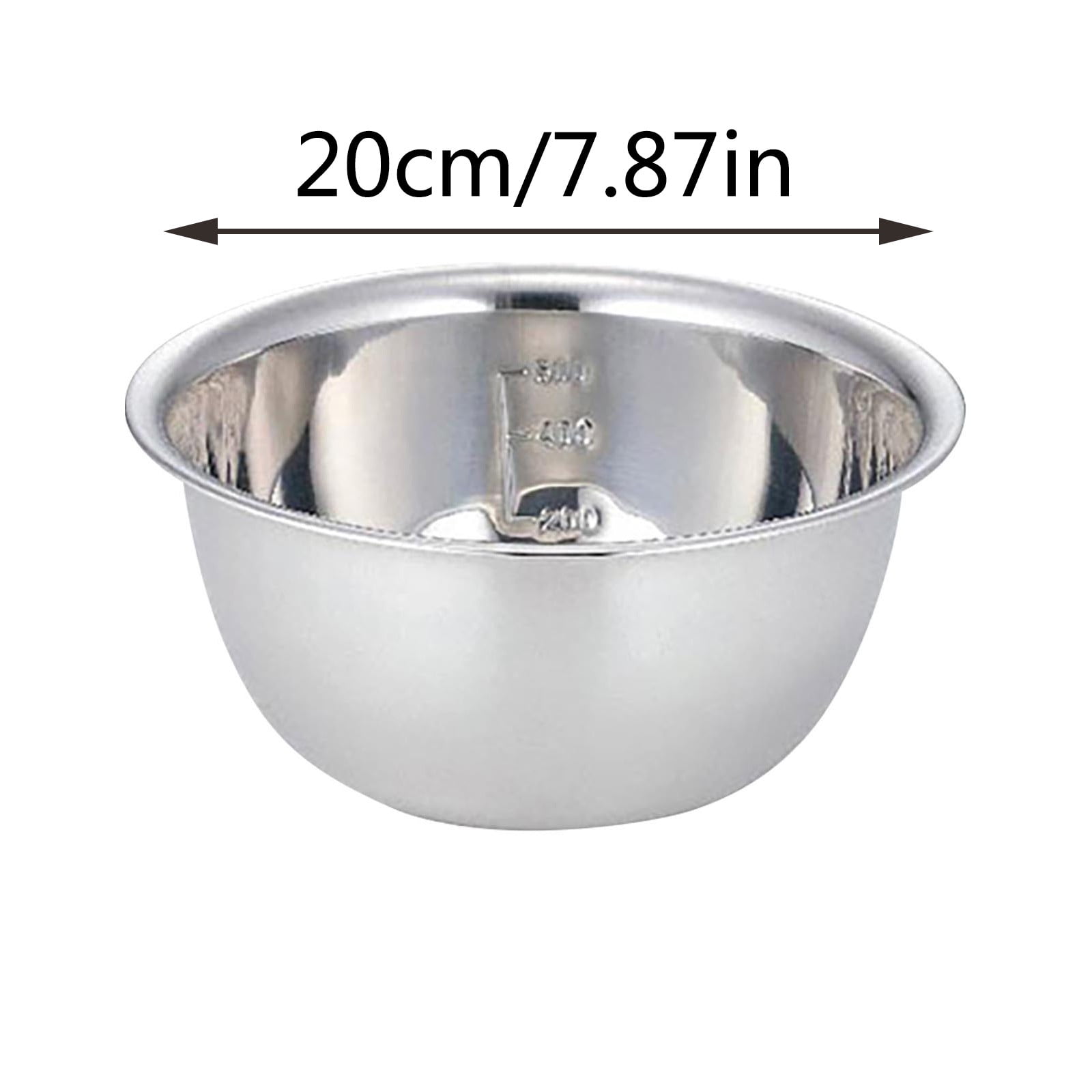 Pompotops Meal Prep Stainless Steel Mixing Bowl, Light Luxury Thickened ...