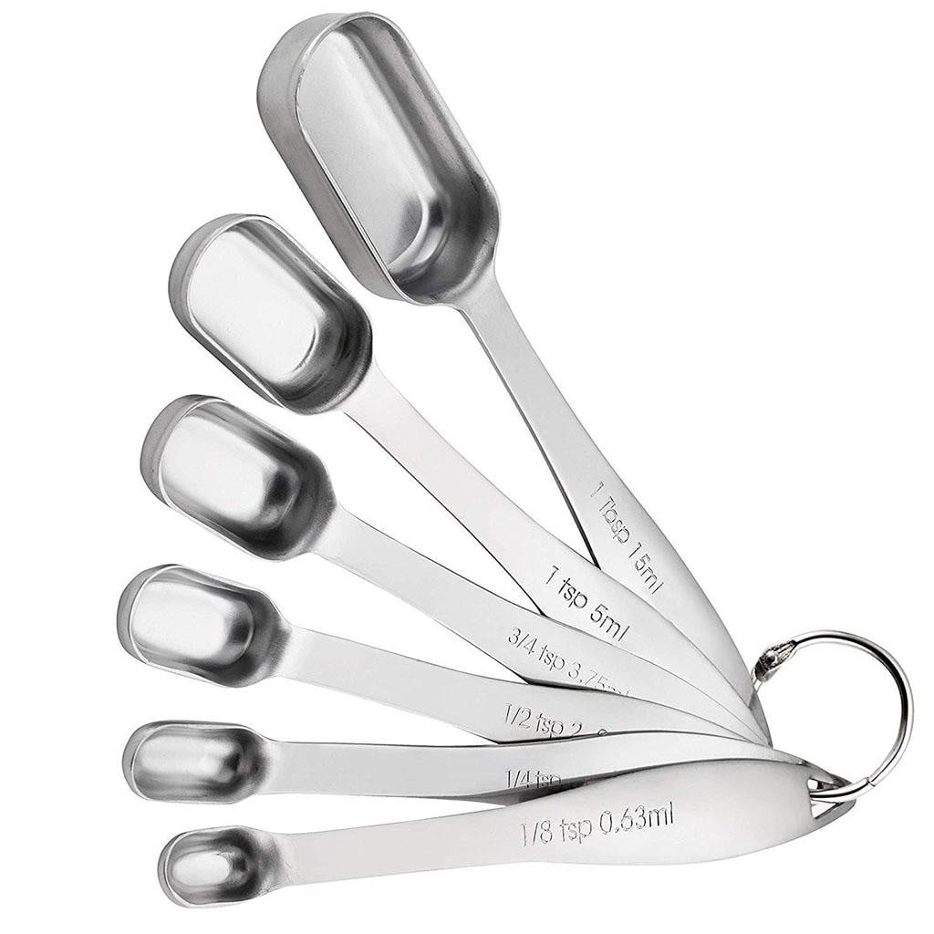 Vikakiooze Measuring Spoons Set Of 6, Measuring Dry And Liquid ...